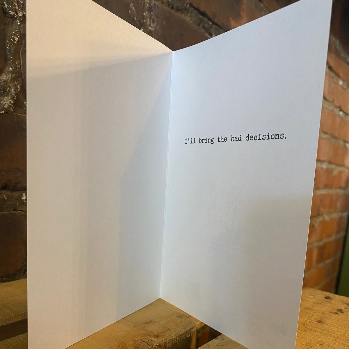 You Bring The Alcohol Card – OkieSpice and Trade Co